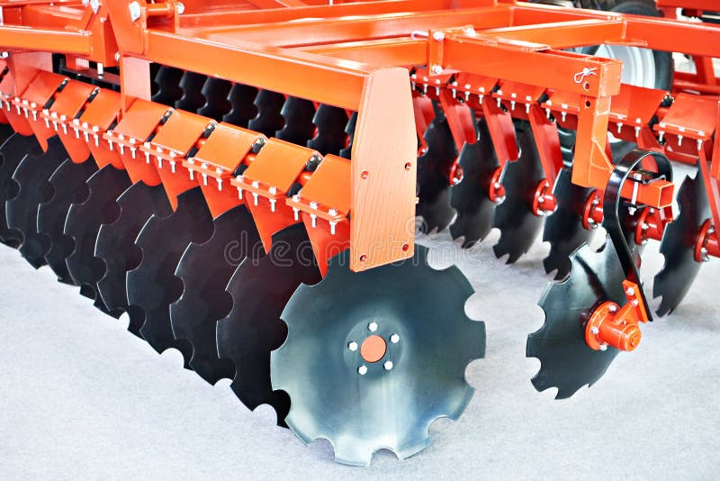 Disc harrow agricultural stock image. Image of equipment - 203770739