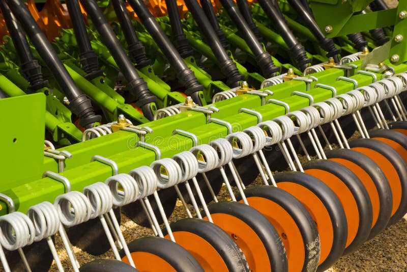 Disc Harrow Trailer for a Farming Tractor Stock Photo - Image of ...
