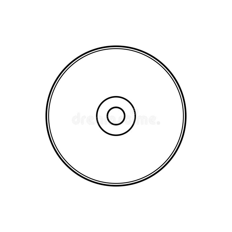 Disc icon stock vector. Illustration of sound, multimedia - 283029789