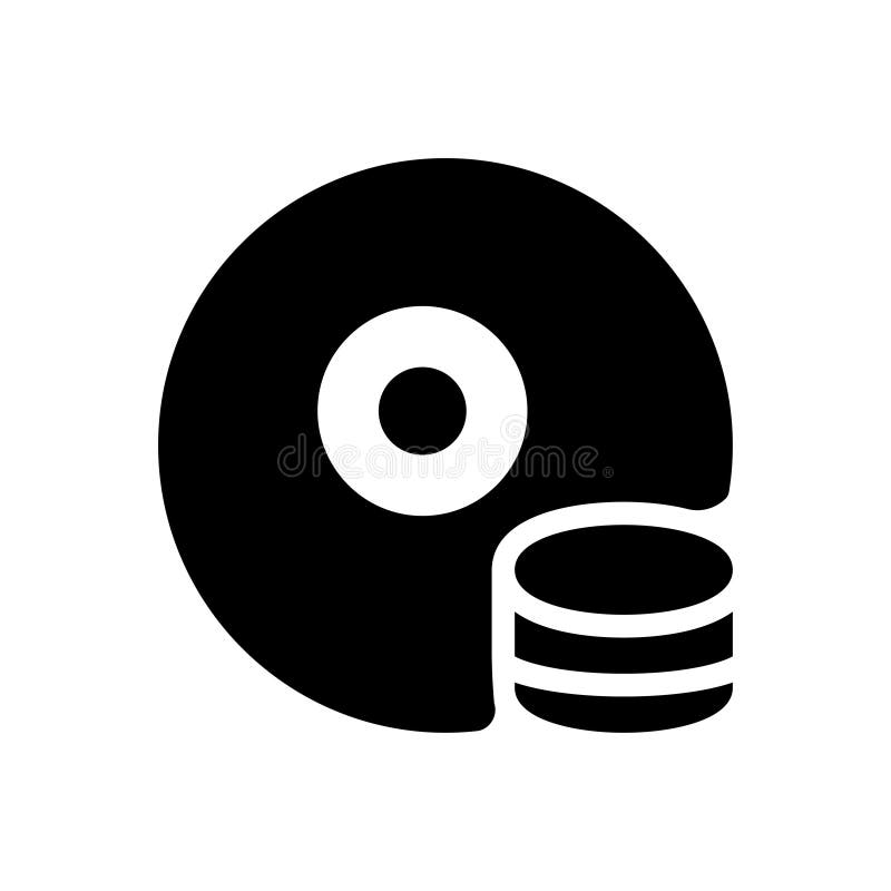 Disc Vector Glyph Flat Icon Stock Vector - Illustration of development ...