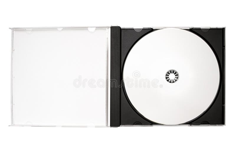 White CD Case Open stock photo. Image of storage, medium - 33766868