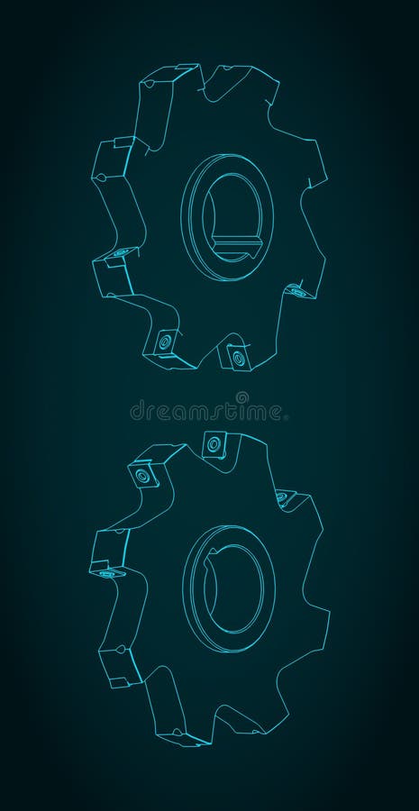 Disc mill cutter stock vector. Illustration of circular - 318962510