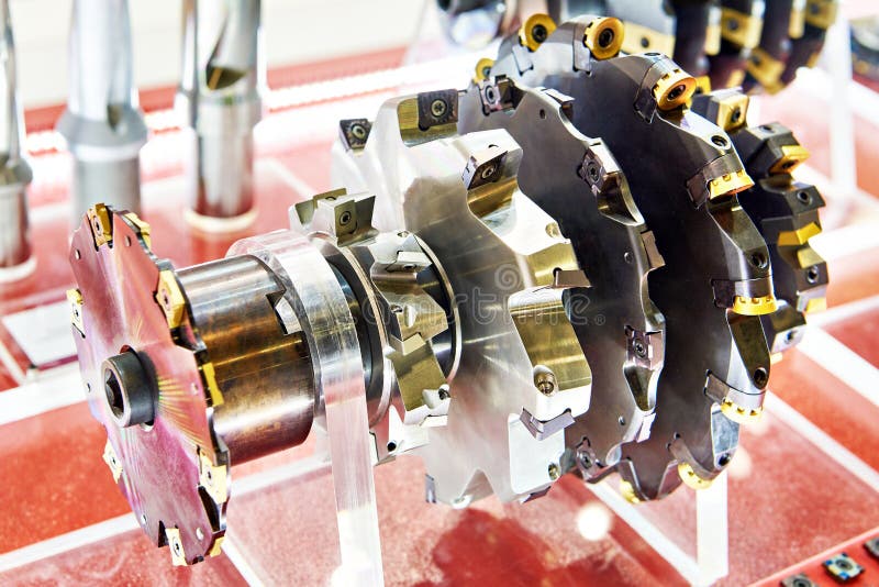 Disc Mill Cutters for Metal Isolated White Stock Image - Image of ...