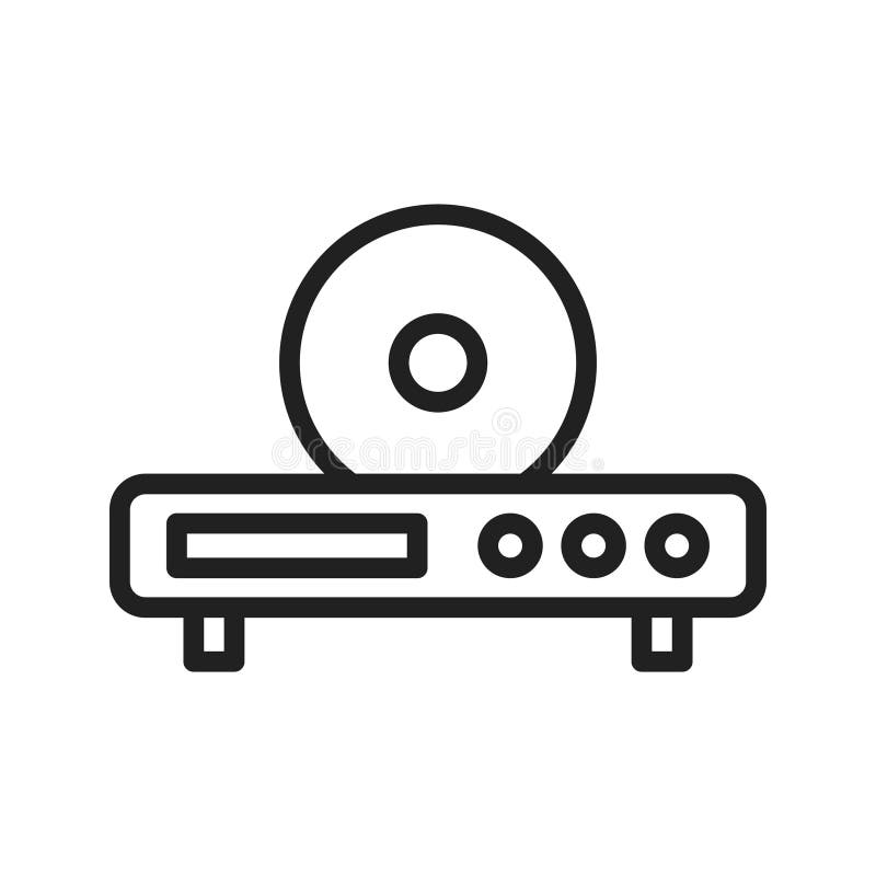 Disc Player Icon Vector Image. Suitable for Mobile Apps, Web Apps and ...
