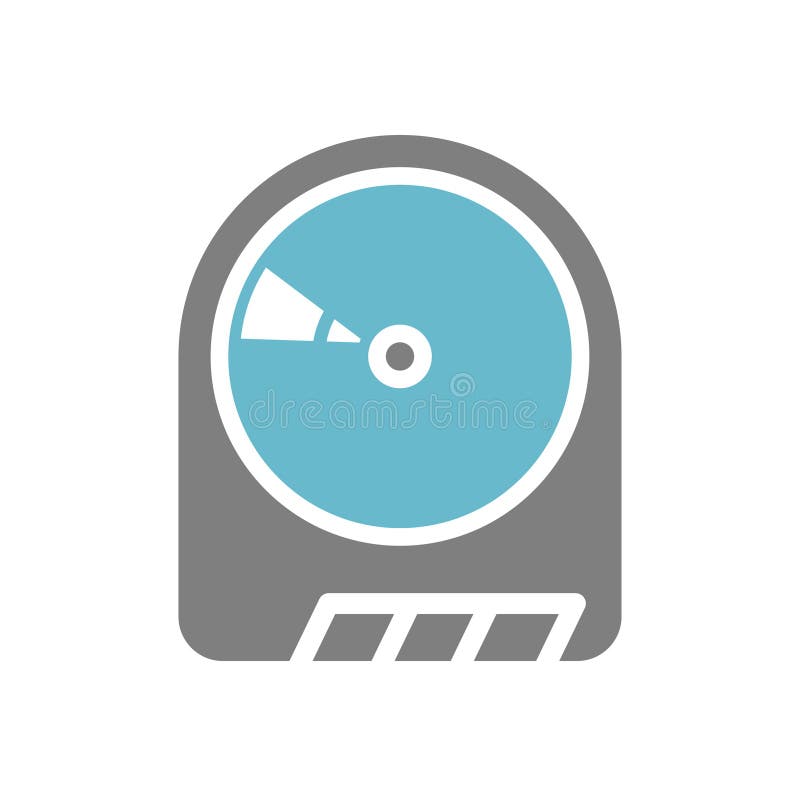 Disc Player Icon on White Background for Graphic and Web Design, Modern ...