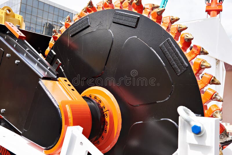 Rotor Cutter of Industrial Shredder for Wood Stock Image - Image of ...
