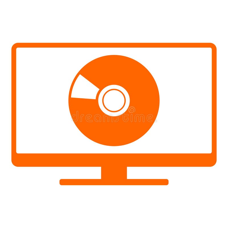 Disc and screen stock vector. Illustration of icon, music - 168140957