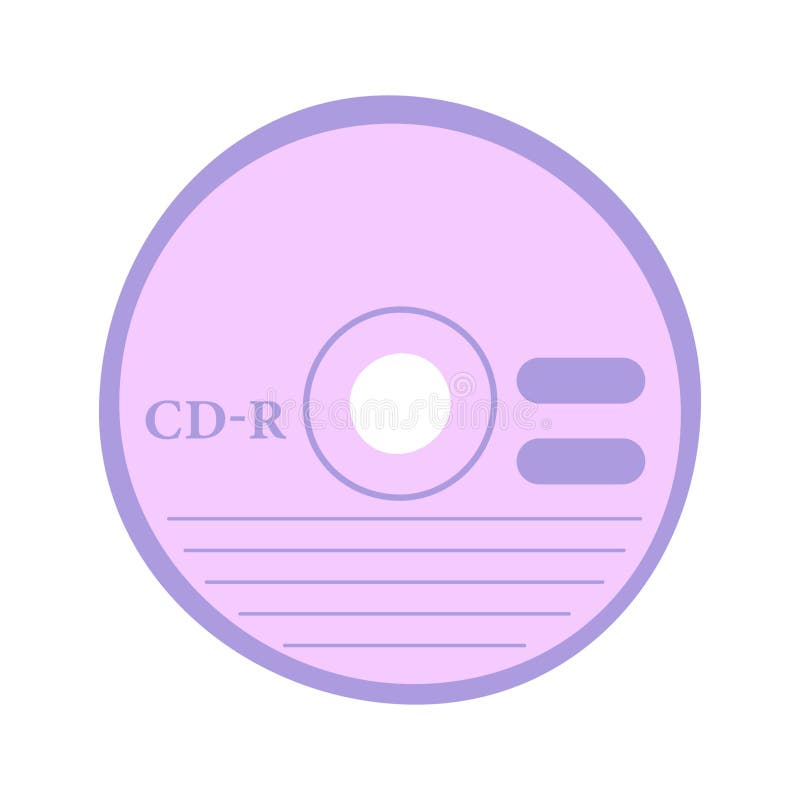 Disc in the Style Y2k of Nostalgia Retro Vintage 90 and 00. Stock ...