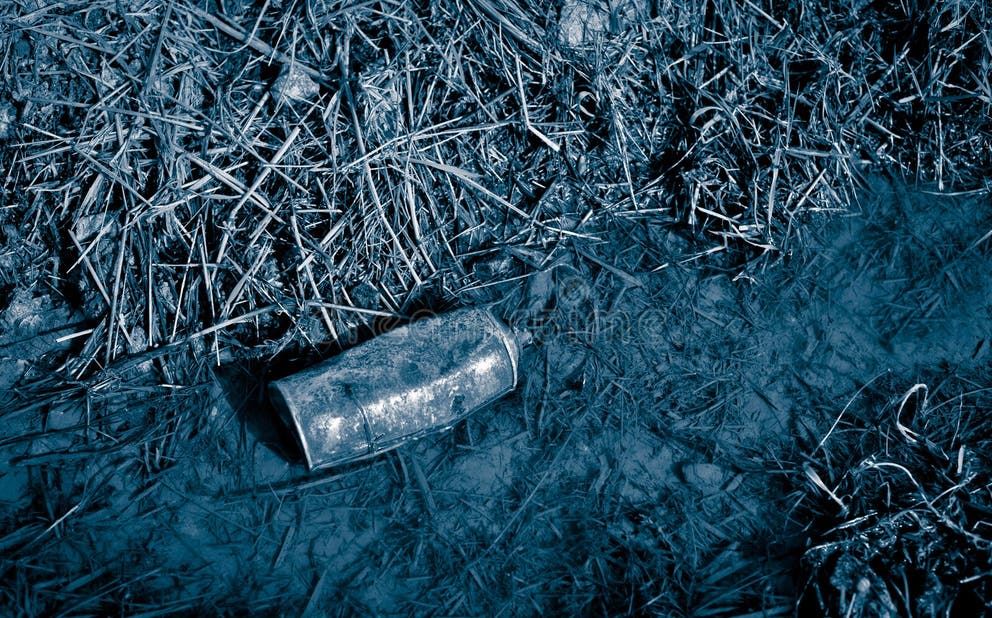 Discarded Container in Water Stock Image - Image of moody, foul: 16429049