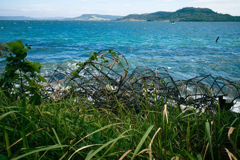 Discarded Fish Traps stock photo. Image of fish, waste - 257703876