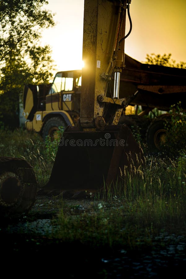 Discarded machines stock image. Image of urban, moon - 229849793