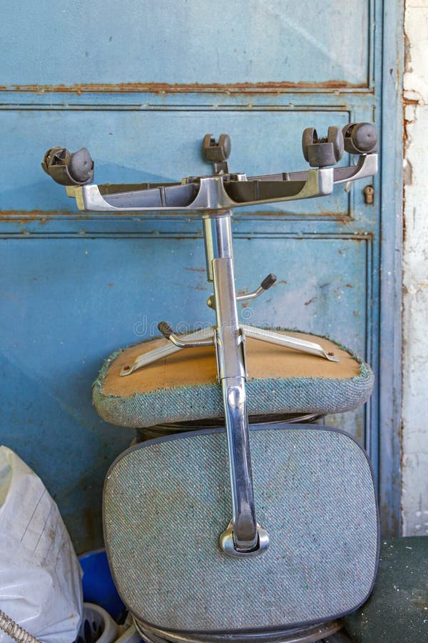 Discarded Office Chair stock image. Image of condition - 243306313