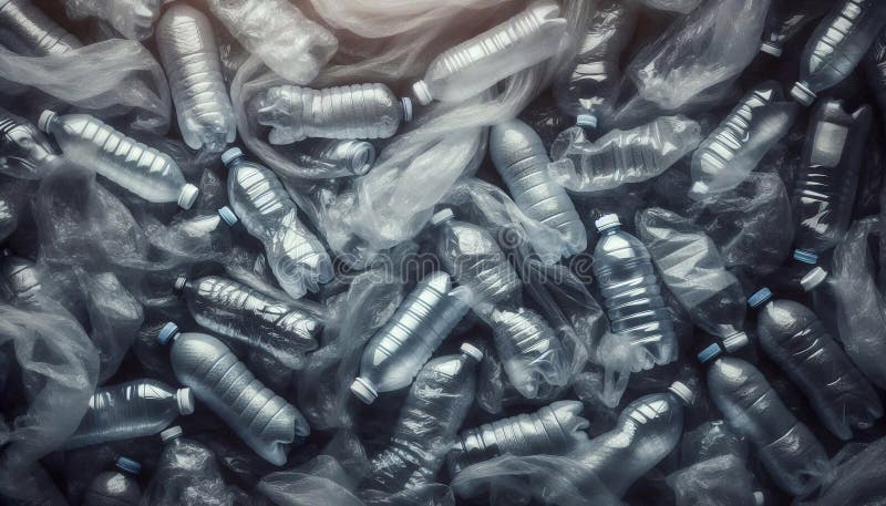 Discarded Plastic Bottles Highlighting the Issue of Plastic Waste and ...