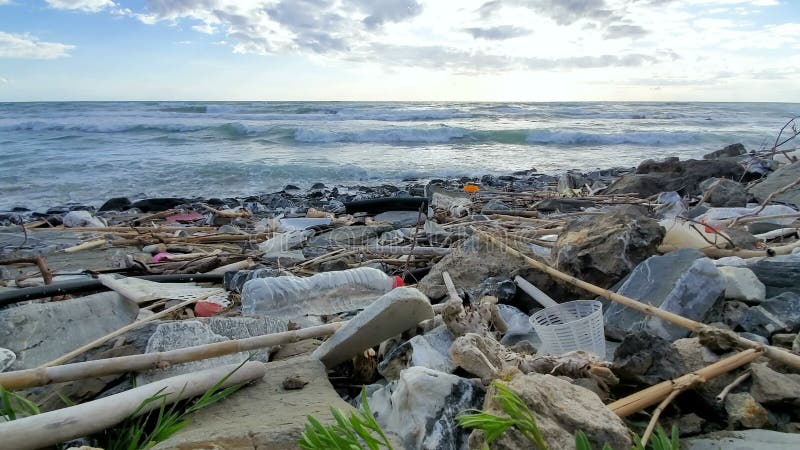Dump of Plastic Garbage Pollution on Contaminated Sea Coast Ecosystem ...