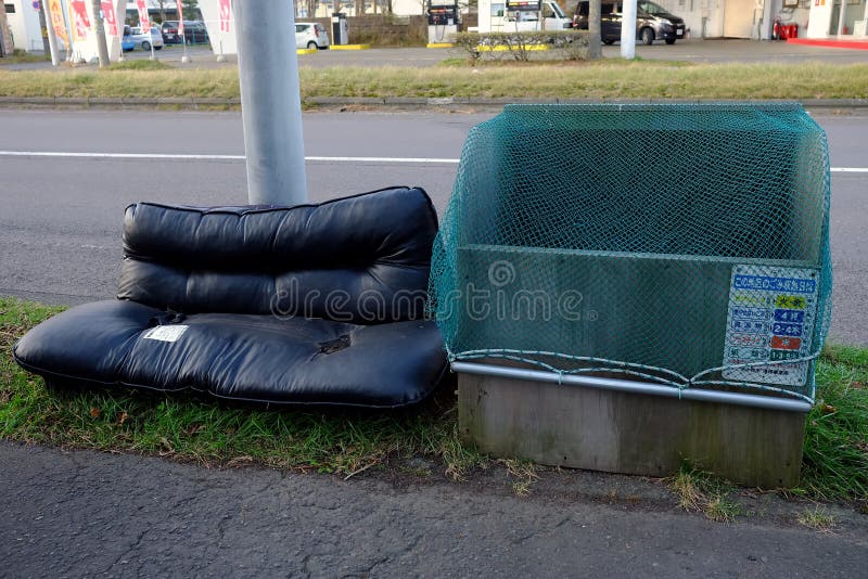 Old Sofa Discarded in an Alley Stock Photo - Image of furniture, alley ...