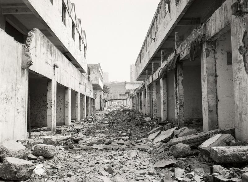 Discarded street stock photo. Image of ruin, asia, white - 14992666