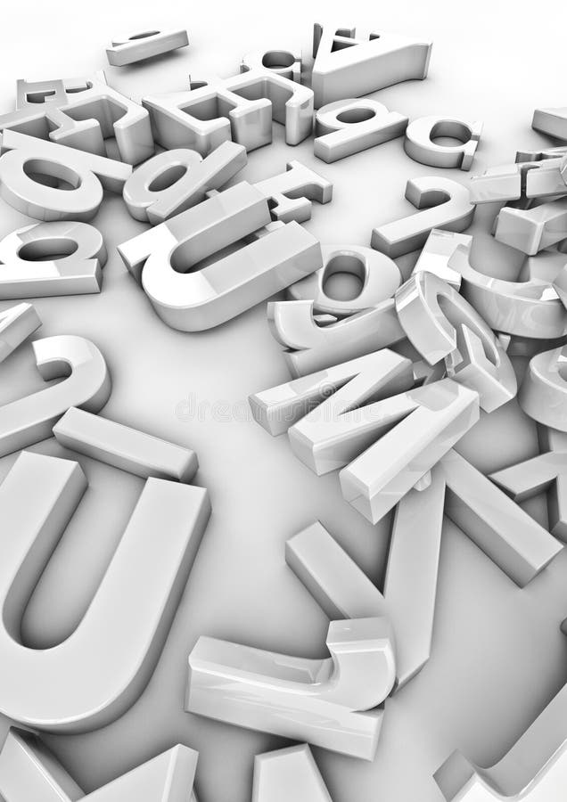 Letter Jumble Background Alphabet Words Spilled Mess Stock Illustration ...