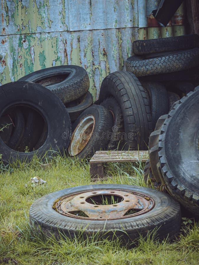 Discarded Wheels Tyres Farm Stock Photos - Free & Royalty-Free Stock Photos from Dreamstime