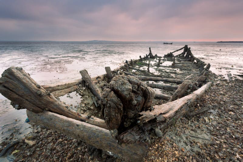 Discarded wooden boats stock image. Image of details - 25916827