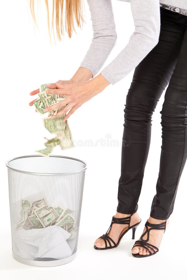 Discarding money stock photo. Image of slim, rubbish - 21269044