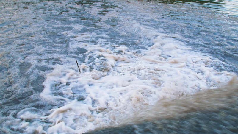 Discharge of Food Waste into the River. the Waste is Poured into the ...