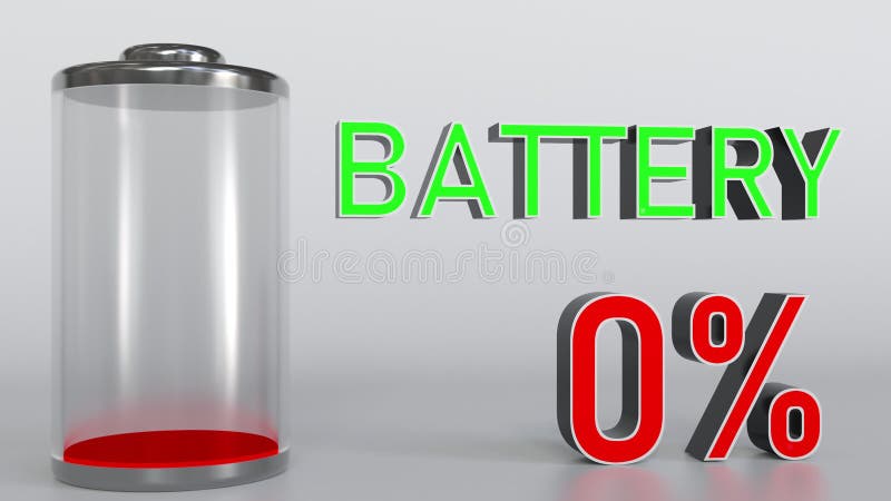 Battery Zero Percent Stock Illustrations – 47 Battery Zero Percent ...