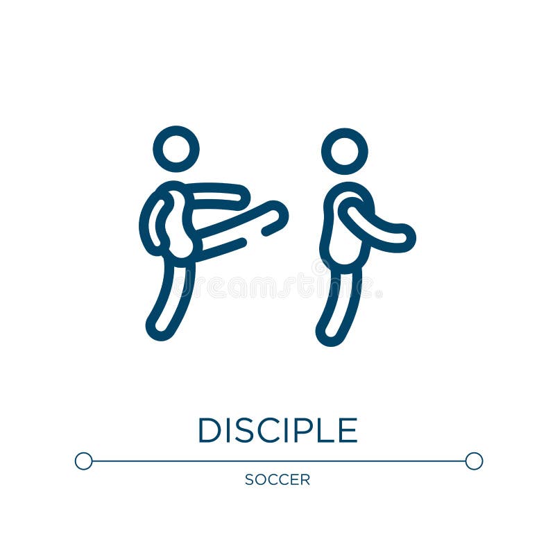 Disciple Icon. Linear Vector Illustration from Martial Arts Collection ...