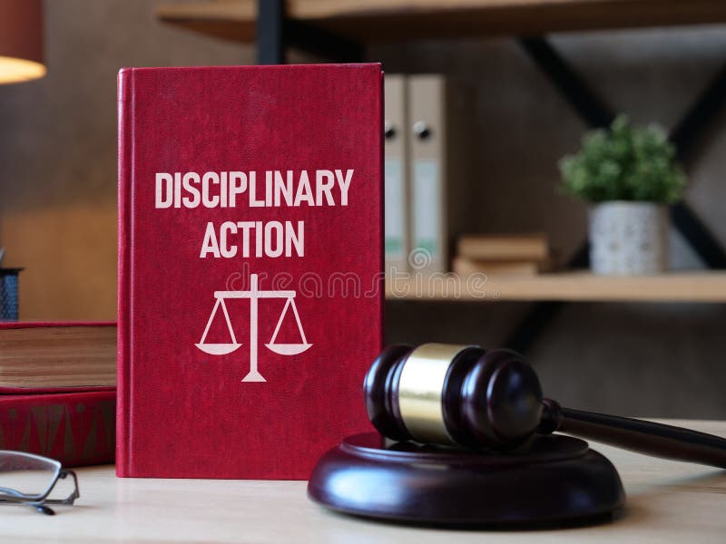 Disciplinary Action is Shown As Legal Concept Stock Image - Image of ...