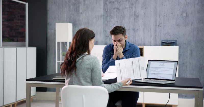 Disciplinary Meeting or Interview Fail Stock Image - Image of ...
