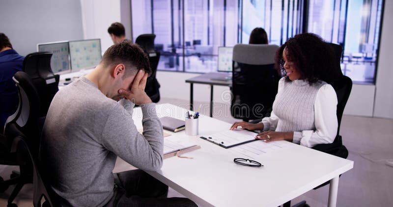 Disciplinary Meeting or Interview Fail Stock Image - Image of police ...