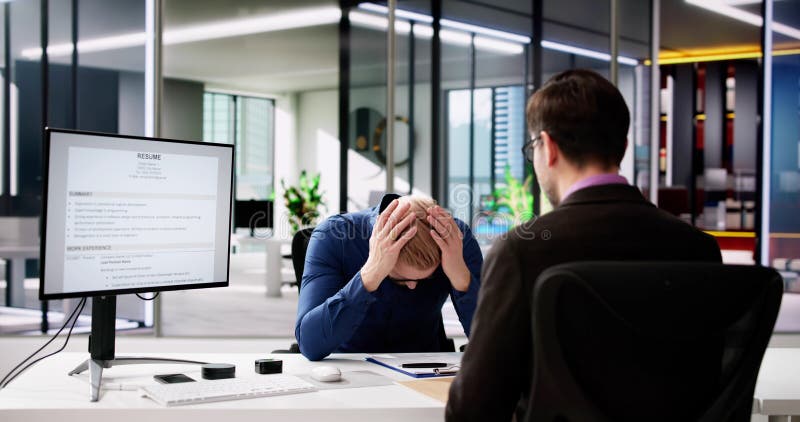 Disciplinary Meeting or Interview Fail Stock Photo - Image of ...