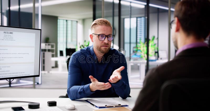 Disciplinary Meeting or Interview Fail Stock Photo - Image of ...