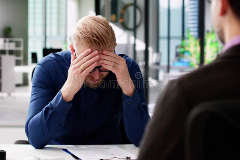 Disciplinary Meeting or Interview Fail Stock Photo - Image of unhappy ...