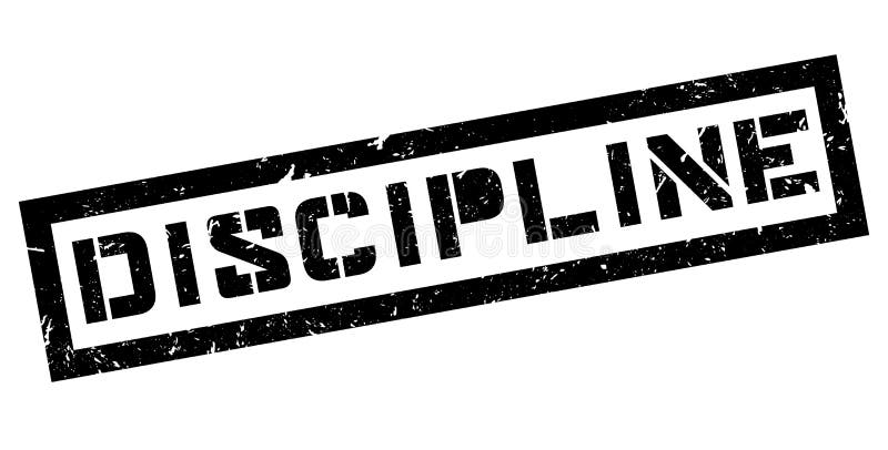 Discipline rubber stamp stock photo. Image of isolated - 83089930