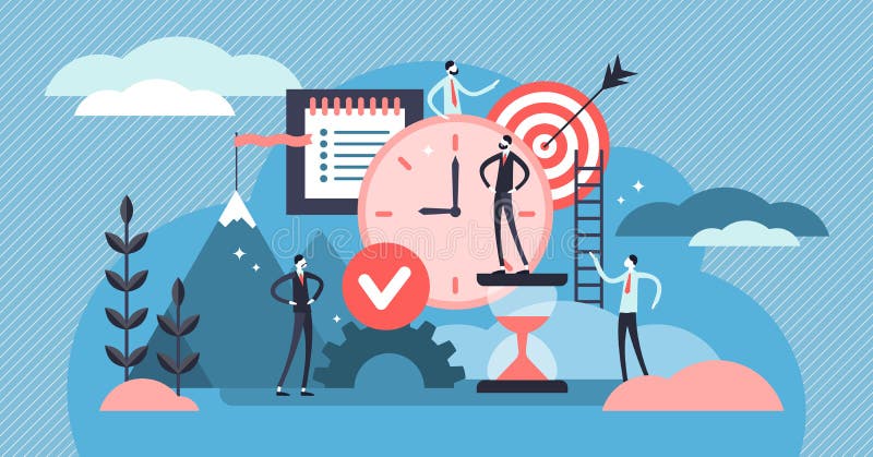 Discipline Vector Illustration. Tiny Self Control System Persons ...