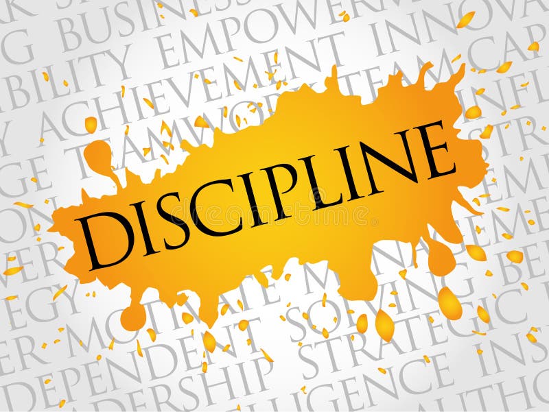 DISCIPLINE word cloud stock illustration. Illustration of behaviour ...