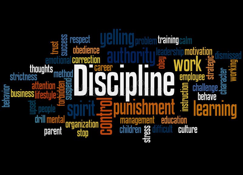Discipline Word Cloud Concept 4 Stock Illustration - Illustration of ...