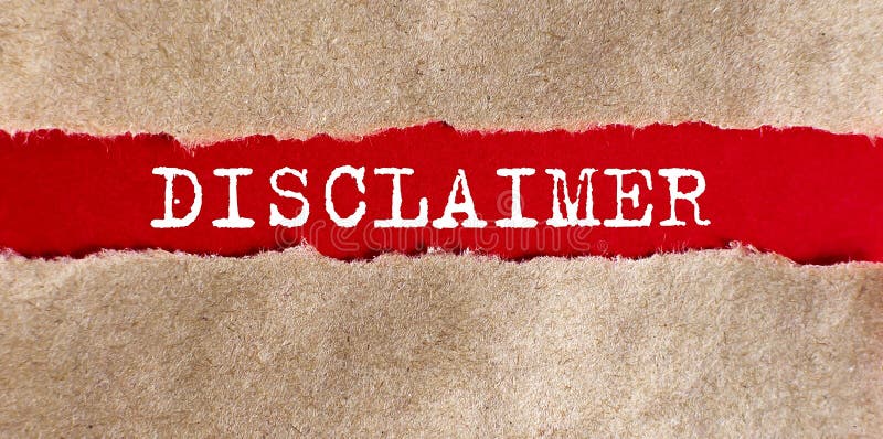 666 Disclaimer Text Stock Photos - Free & Royalty-Free Stock Photos ...