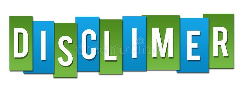 Disclaimer Green Blue Stripes Stock Illustrations – 1 Disclaimer Green ...