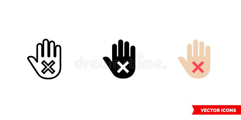 Disclaimer Icon of 3 Types Color, Black and White, Outline. Isolated ...