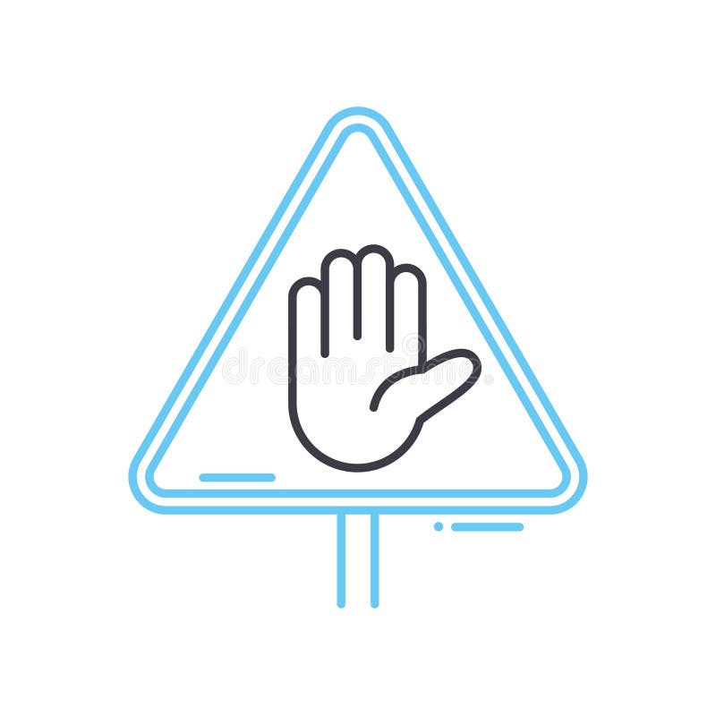 Disclaimer Line Icon, Outline Symbol, Vector Illustration, Concept Sign ...