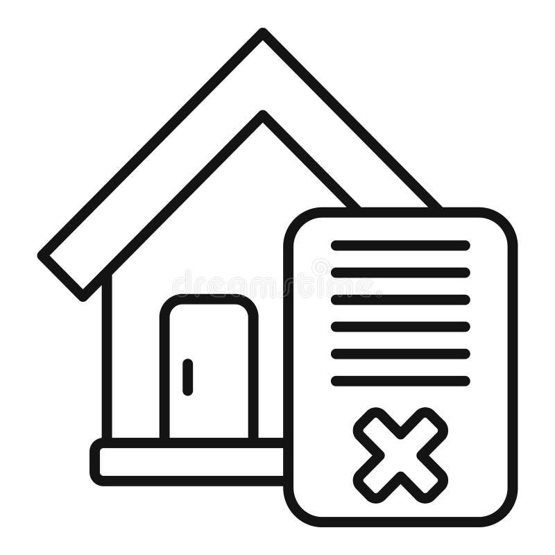 Disclaimer Paper Building Icon Outline Vector. Data Paper Stock Vector ...
