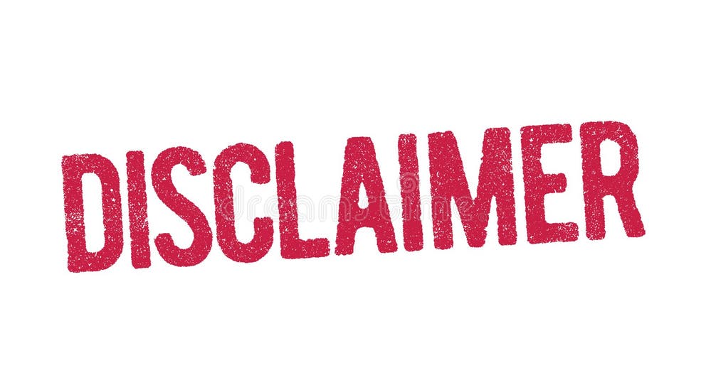 Disclaimer red ink stamp stock vector. Illustration of sign - 267651680