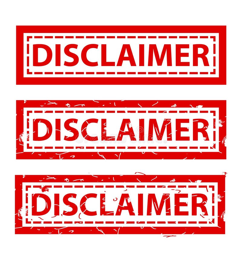 Disclaimer, Rust Dirty Red Simple Rectangle Vector Rubber Stamp Effect ...