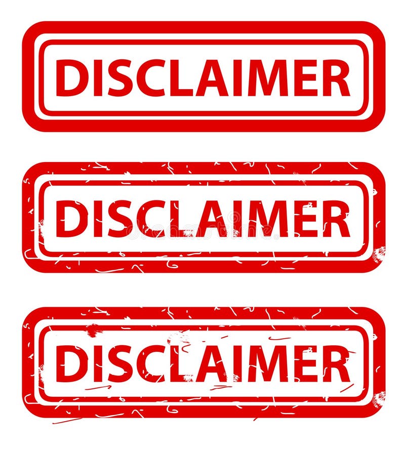 Disclaimer, Rust Dirty Red Simple Rectangle Vector Rubber Stamp Effect ...