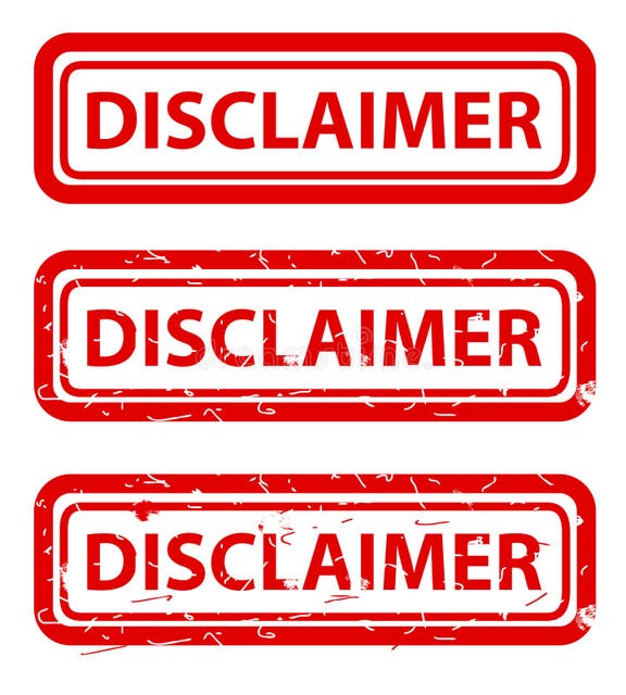 Disclaimer, Rust Dirty Red Simple Rectangle Vector Rubber Stamp Effect ...