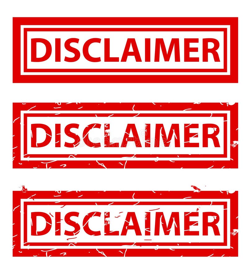 Disclaimer, Rust Dirty Red Simple Rectangle Vector Rubber Stamp Effect ...