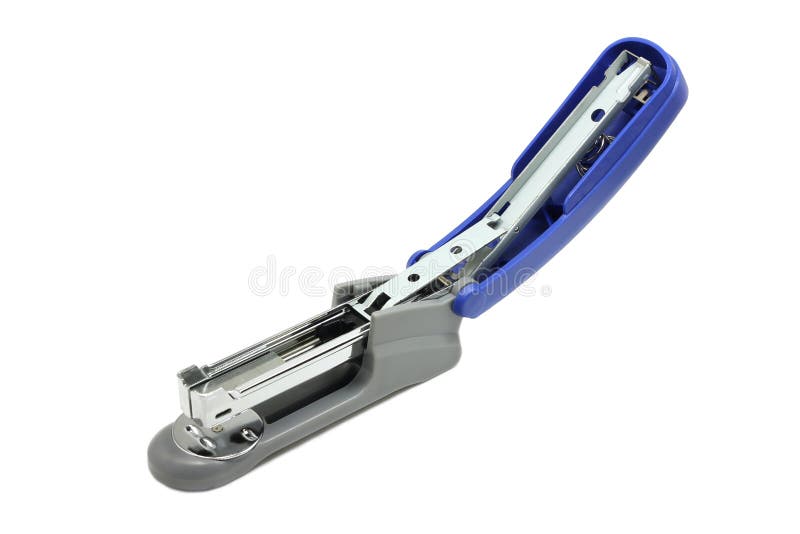 Disclosed Blue Stapler for Papers Stock Photo - Image of blue, isolated ...