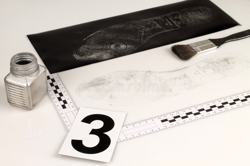 Disclosure of Forensic Evidence. Stock Image - Image of magnifying ...