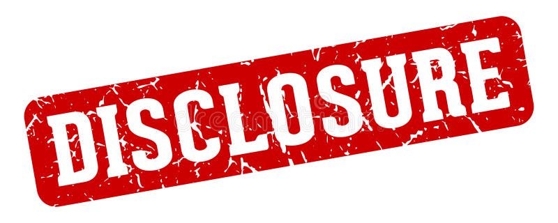 Disclosure Sign Stock Illustrations – 1,832 Disclosure Sign Stock ...